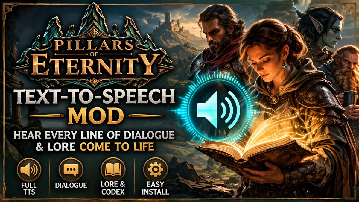 New Demo Video of Text-to-Speech Mod for Pillars of Eternity (Dialogue ...